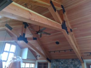 A Simple Lake Home, Douglas Fir and Stone - Huisman Concepts