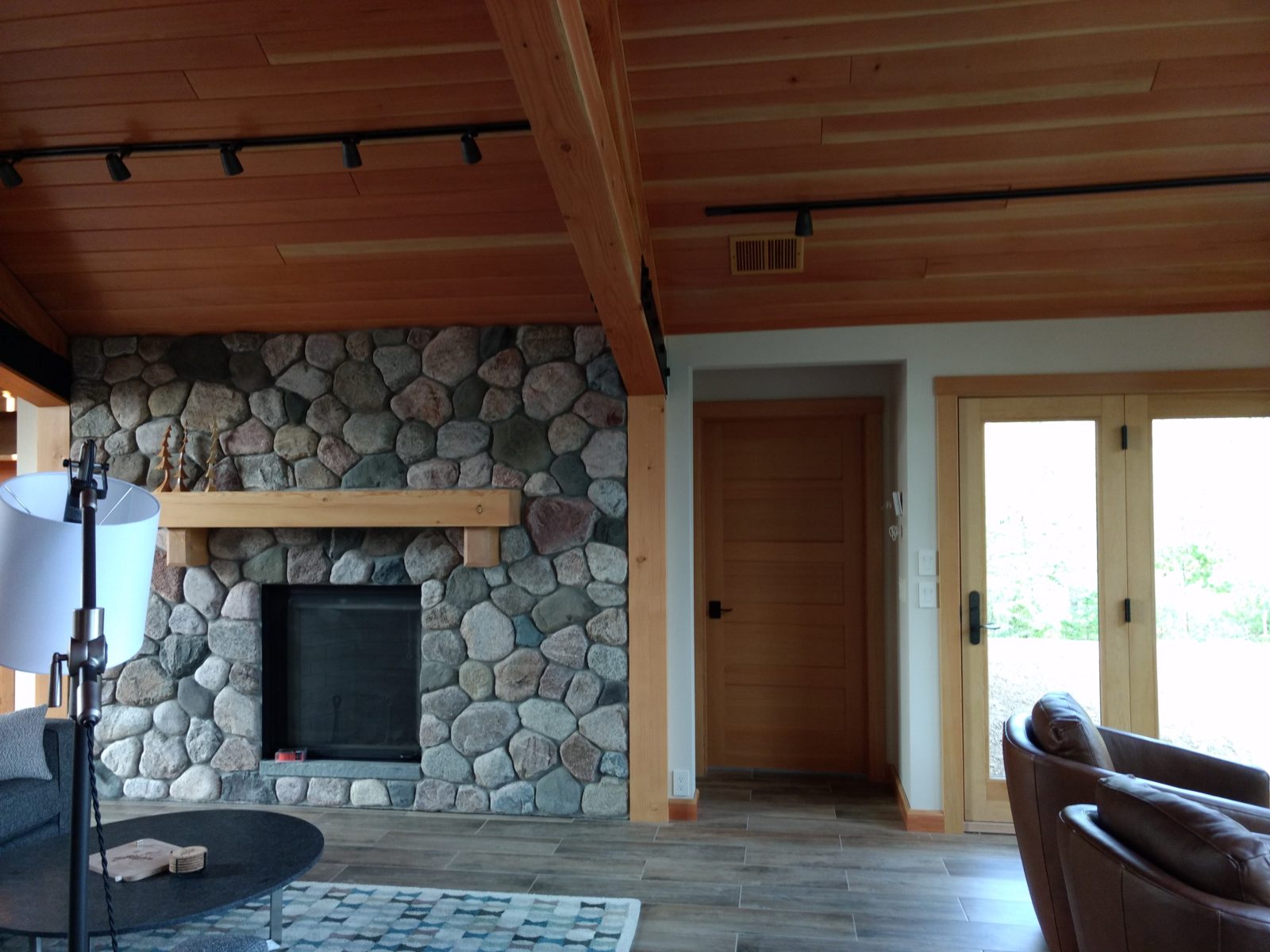 A Simple Lake Home, Douglas Fir and Stone - Huisman Concepts