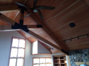 A Simple Lake Home, Douglas Fir and Stone - Huisman Concepts